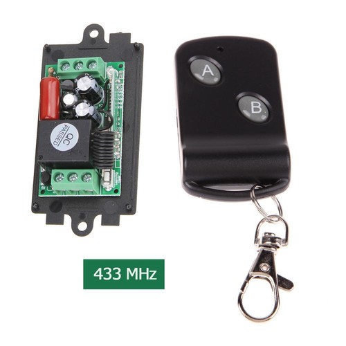 New 220V 433MHz Small Remote Control Switch with 2-Button Remote ...