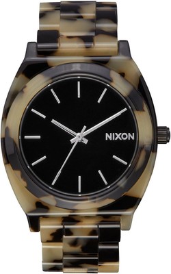 Nixon Watch Time Teller Acetate Tortoise/Cream NA3272514-00 Multicolor ...