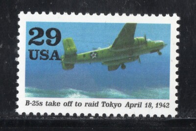 2697a * B-25s TAKE OFF TO RAID TOKYO APRIL 18 , 1942 * U.S. Postage ...