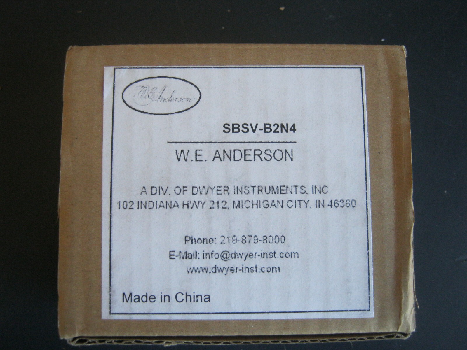 NEW W.E. Anderson SBSV-B2N4 Solenoid Valve 24VDC 0-188.5PSI D04-3106 ...