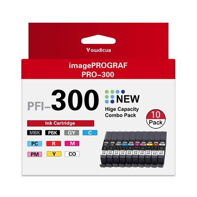 PFI-300 Ink Cartridges - High Capacity Compatible PFI 300 Ink ...