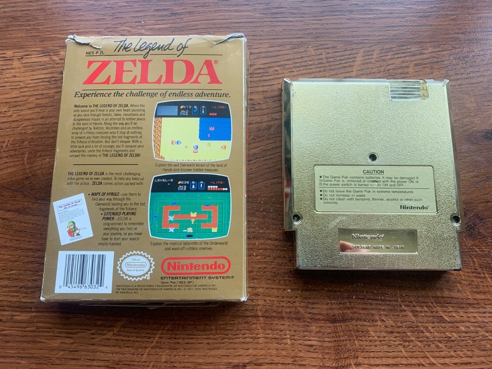 Nintendo Legend of Zelda COMPLETE game w/ Box | Nintendo NES | NTSC-U/C ...