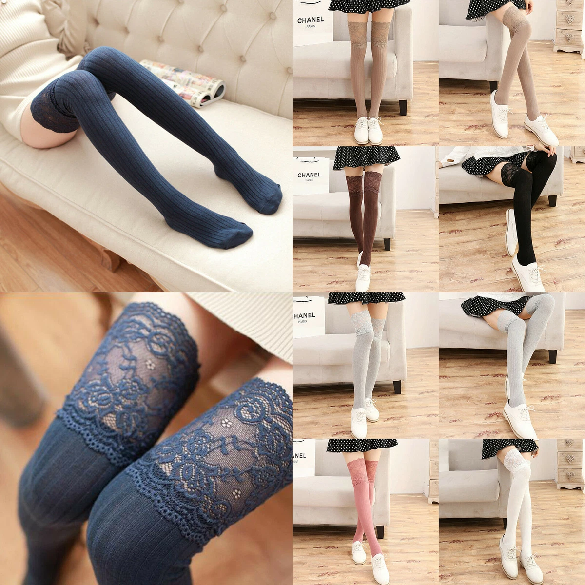 Thigh High Socks Winter Outfit