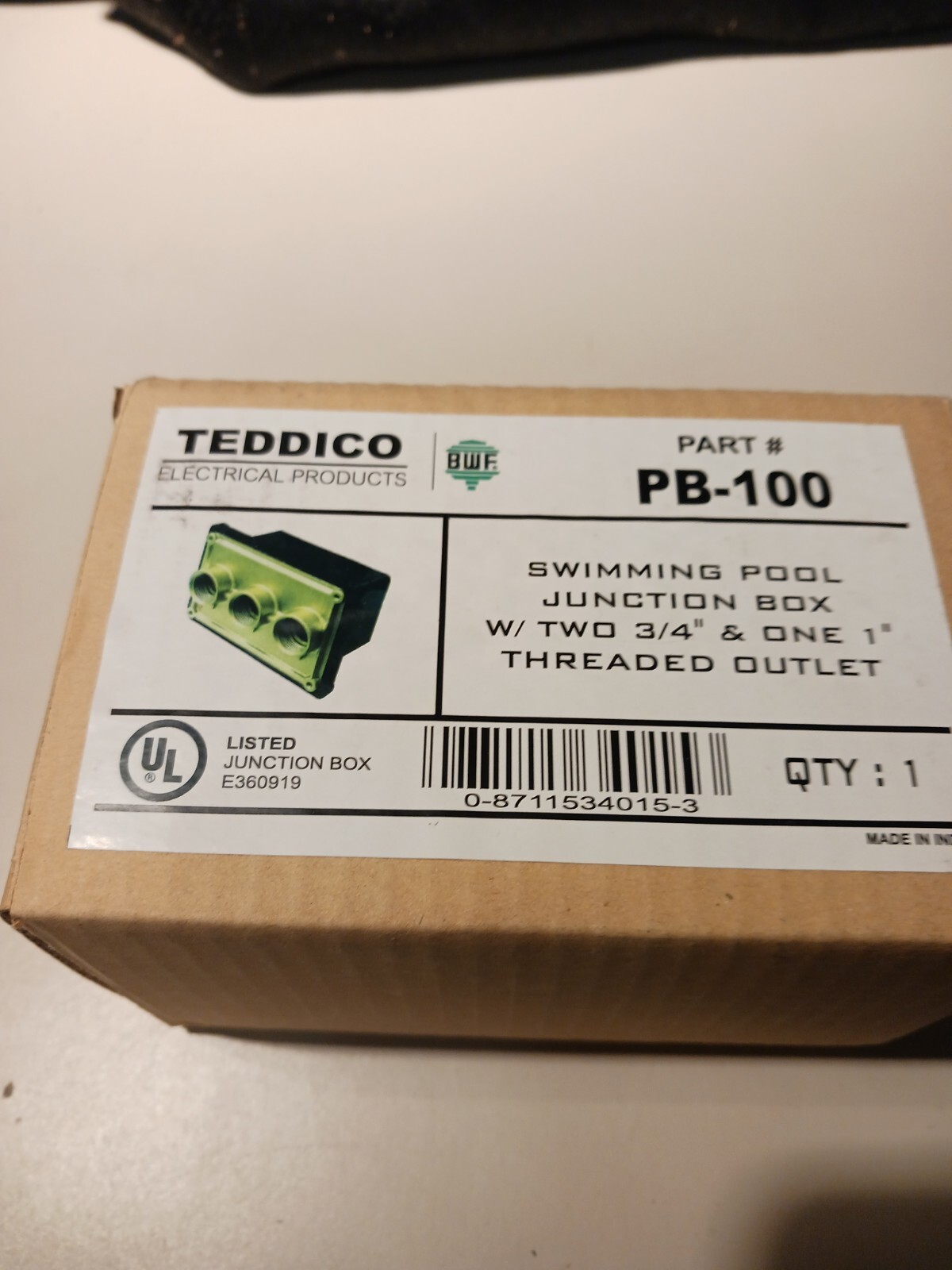 TEDDICO BWF - PB-100 SWIMMING POOL JUNCTION BOX | eBay