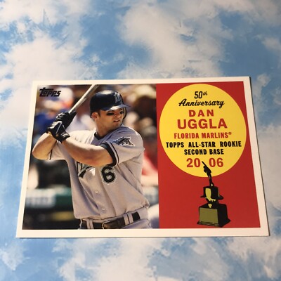 2008 Topps Baseball 50th Anniversary All Rookie Team #AR25 Dan Uggla ...