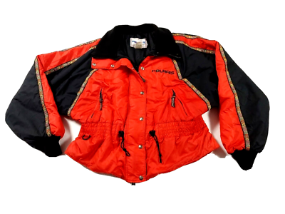 Polaris Thinsulate Women's Vintage USA Red Black Snowmobile Ski Jacket ...