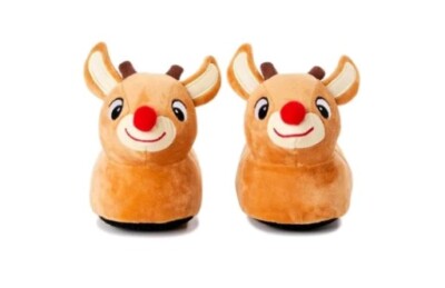 Rudolph The Red Nosed Reindeer Boys Girls Unisex Toddler Slippers Size ...