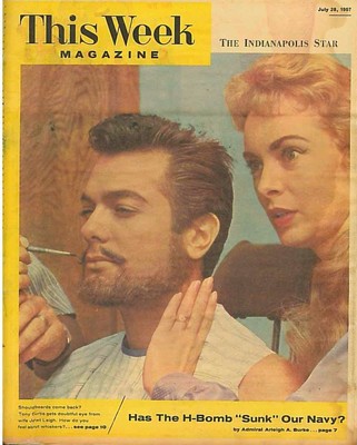 This Week Magazine July 28 1957 Tony Curtis Janet Leigh Hollywood H ...
