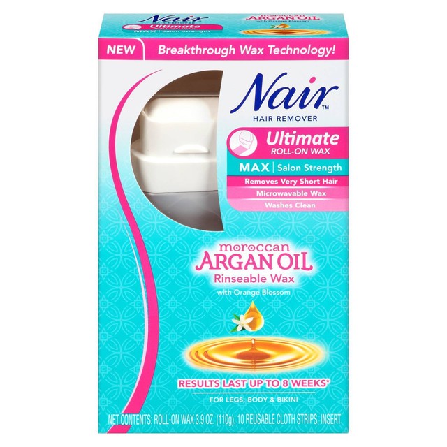 Nair Ultimate Moroccan Argan Oil With Orange Blossom Rinseable Wax Kit ...