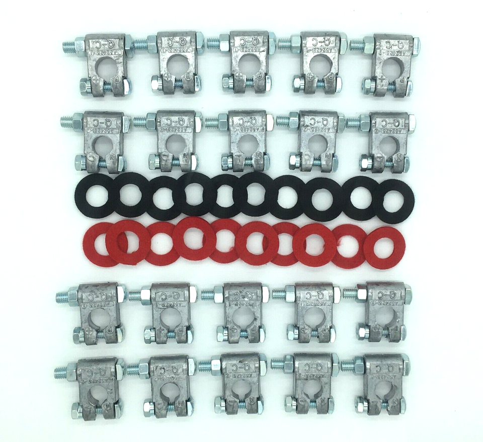 Military Battery Terminals, 20 Pack USA Made, Quick Cable w ...