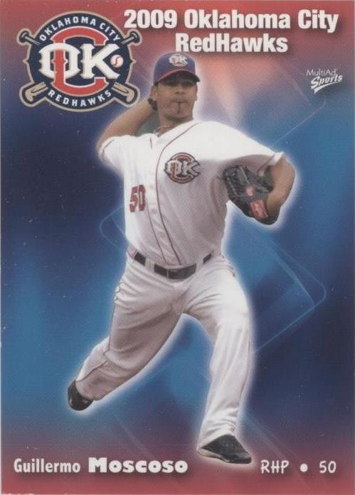 2009 Multiad Sports Oklahoma City RedHawks - Guillermo Moscoso #23 (RC ...