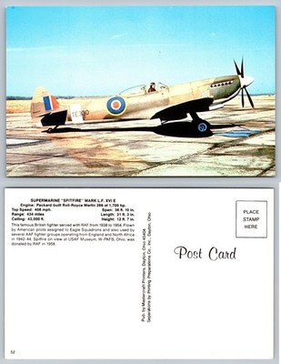Supermarine Spitfire Mark LF XVI E Aircraft Postcard | eBay
