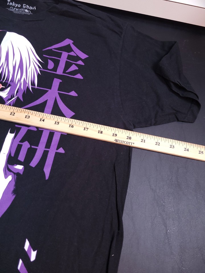 Hot Topic Tokyo Ghoul Anime Kaneki Ken Split Face T-Shirt Large Clean ...