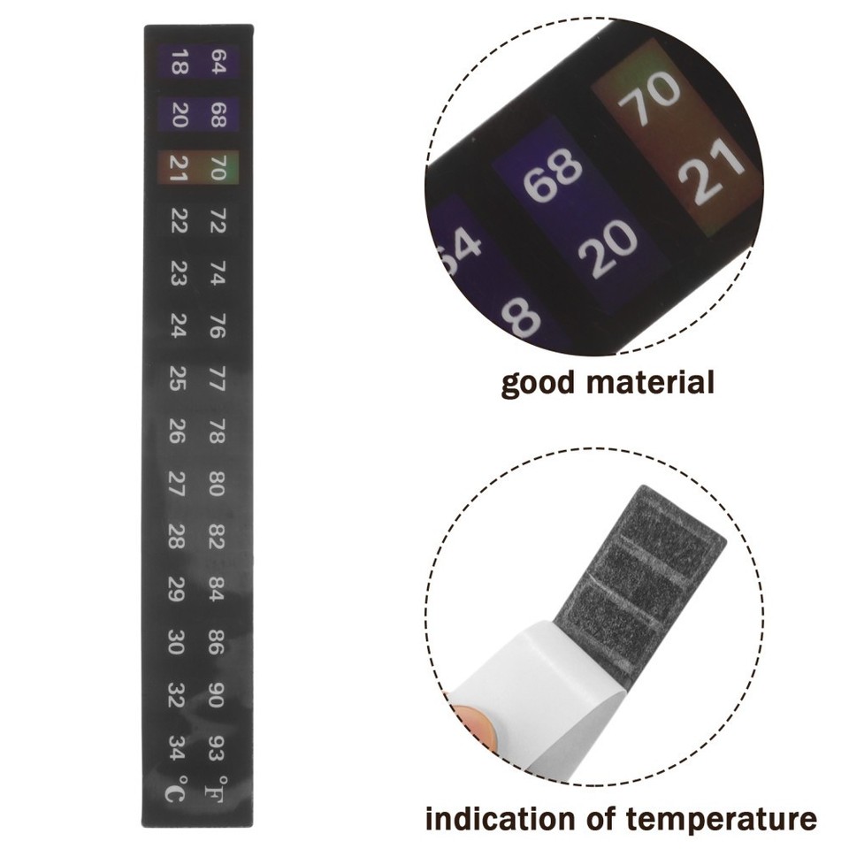 Stick on Brewing Thermometer Strips Adhesive Temperature Sticker | eBay