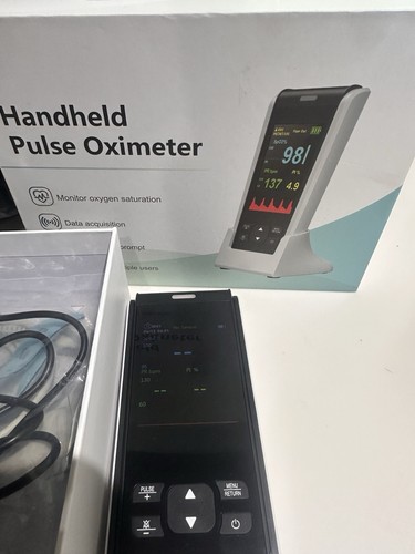 Pulse Oximeter Handheld Fingertip SpO2 PR Heart Rate Finger Blood ...