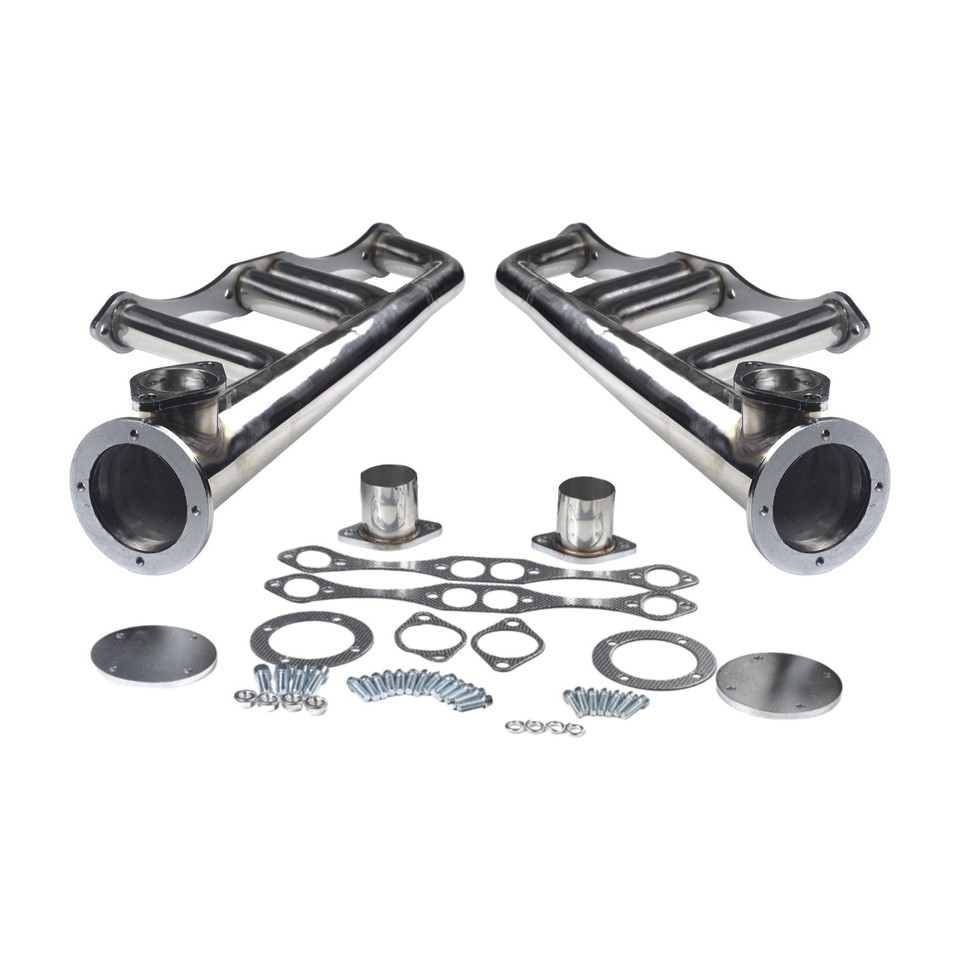 Exhaust Manifold Header 265-400 Fit Chevy Lake Style SBC V8 Small Block ...