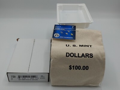 2021-P American Innovation New Hampshire Dollar Player One Box & Bag ...