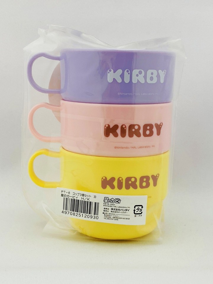 Star Kirby Dream Land Plastic Cup 3 pcs Set / Pastel Color pile up ...