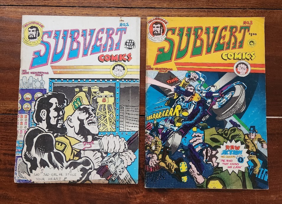 Subvert Comics No. 1 & 3 Underground Comix 1970–76 Spain Rodriguez ...