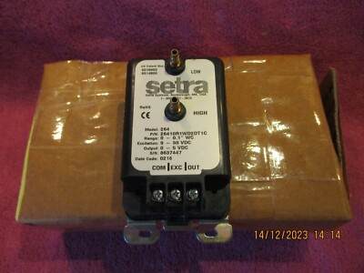 SETRA # C264 BRAND NEW DIFFERENTIAL PRESSURE TRANSDUCER 24 VDC 0-100 WC ...
