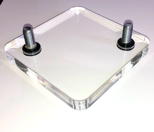 POLISHED ACRYLIC 2 BEER TAP HANDLE DISPLAY BASE | eBay
