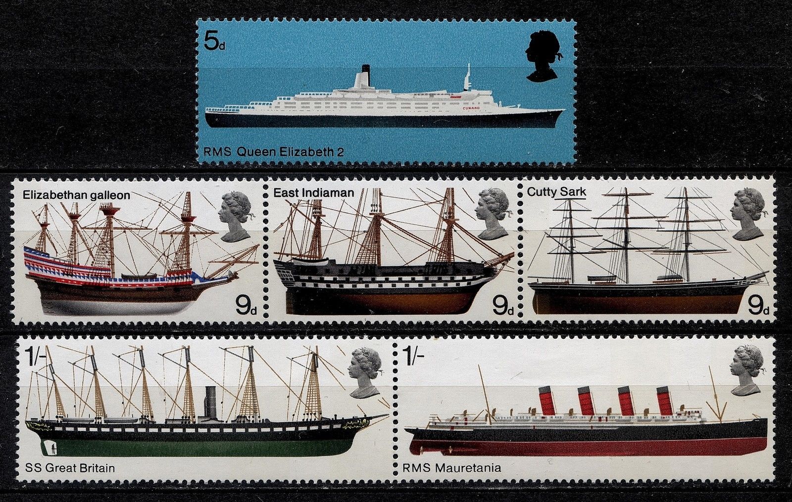 GB SG 778-783 MNH MINT STAMP SET 1969 British Ships | eBay UK