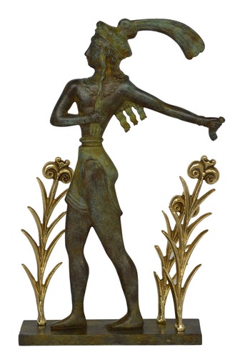 Prince of Knossos Bronze Sculpture - Prince of the Lilies Fresco Minoan ...