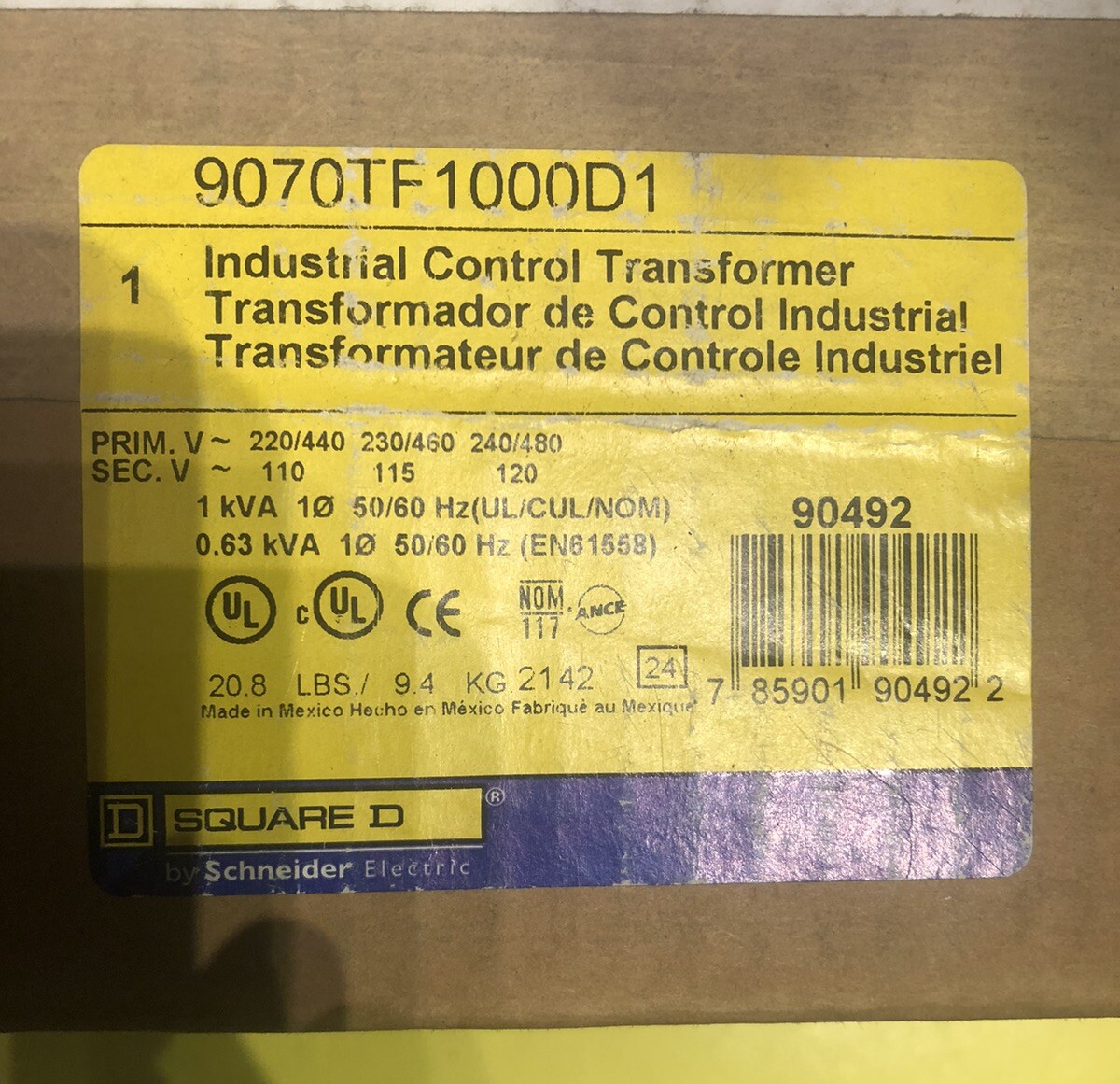 Square D 9070TF1000D1 Industrial Control System for sale online | eBay