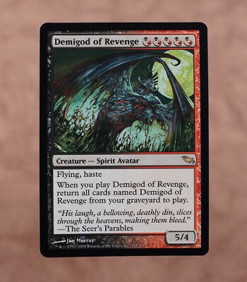 MTG :: Demigod of Revenge :: SHM #183 :: Shadowmoor | eBay Australia