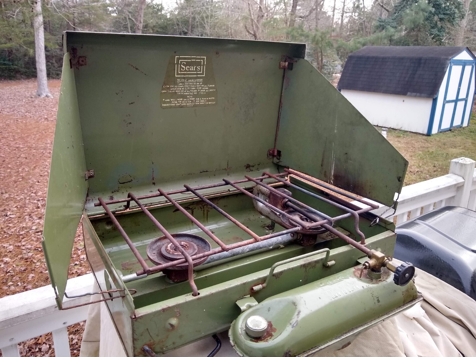 Vintage Sears Roebuck 2 Burner Camp Stove Model 476 | eBay