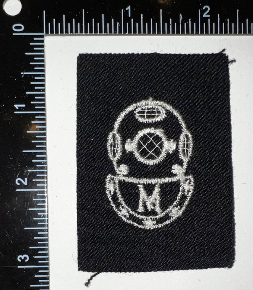 USN US Navy Salvage Diver M Master Distinguishing Striker Mark Blue ...