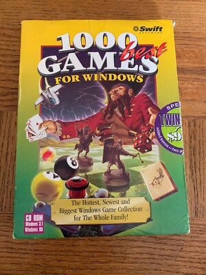 Swift 1000 Best Games For Windows CD Rom Game | eBay