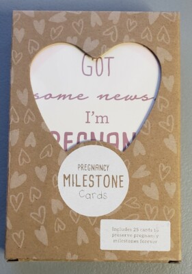 DEMDACO Pregnancy Milestone Moments 6 In Photo Prop Scrapbook Cards ...