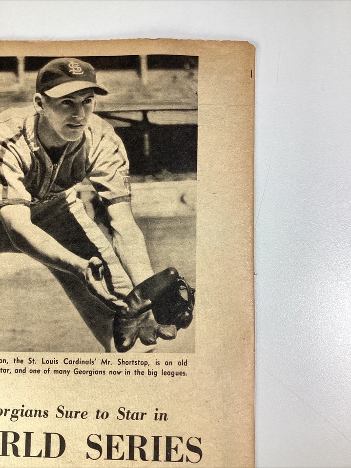 St. Louis Marty Marion Baseball MLB Atlanta GA Print Article 1949 AJC ...