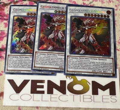 3x (M/NM) - Geomathmech Magma - MYFI-EN007 - Secret Rare - 1st Edition ...