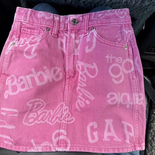 Gap Barbie Pink Denim Skirt 10 Mattel Girls | eBay