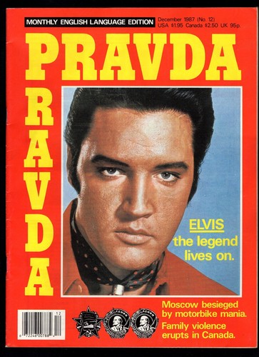 VINTAGE ORIGINAL Ltd Edition Soviet Union Pravda English Edition Elvis ...