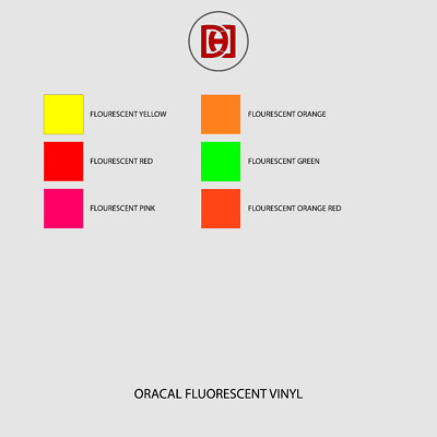 Oracal 6510 Fluorescent Vinyl - A5/A4 Sheet | eBay UK