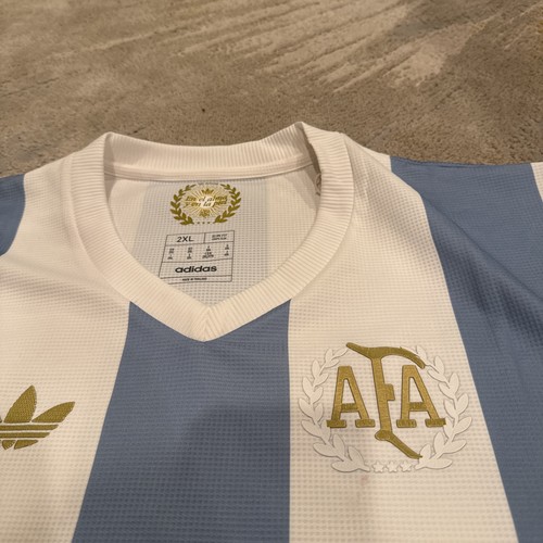 ADIDAS ARGENTINA 2024 ANNIVERSARY JERSEY 2XLarge WHITE/BLUE COLOR MENS ...