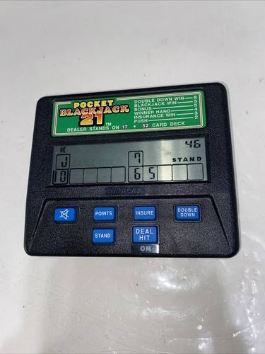 Radica Pocket Blackjack 21 Handheld Electronic Casino Game Tested ...