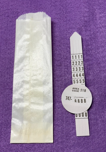 Authentic Bell System New York Telephone Rotary Dial Phone Number Disc ...