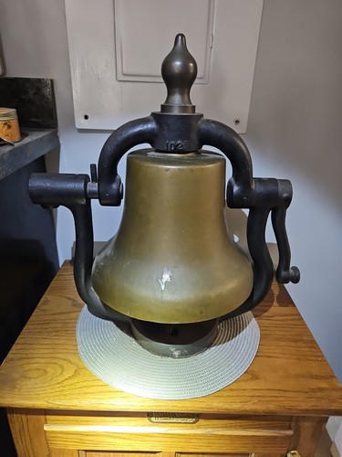 Antique Howard Brass Steam Locomotive Bell 12" Diameter *Local Pickup ...