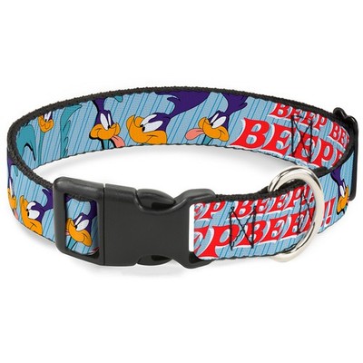 Plastic Clip Collar MEEP MEEP!! w/Road Runner Poses Baby Blue WIDE-S ...
