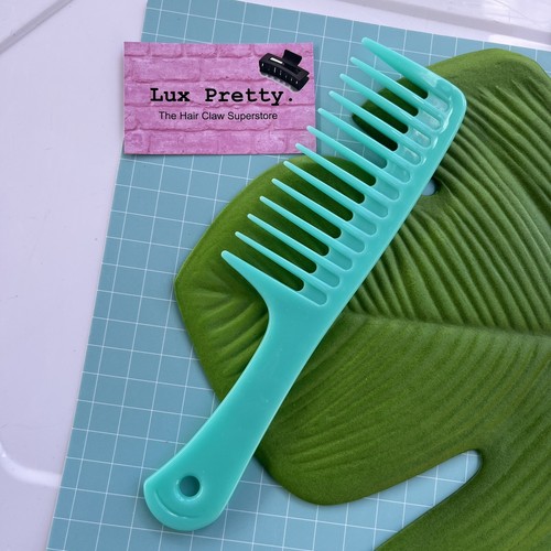 Hair Wide Tooth Comb Jumbo Extra Large Mint Green | eBay Australia