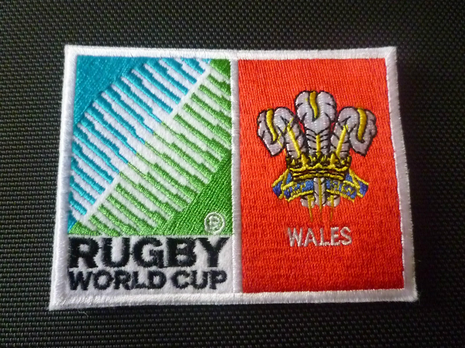VINTAGE New Rugby World Cup Badge - Sew on Patch - Wales 10cm x 7.5cm ...