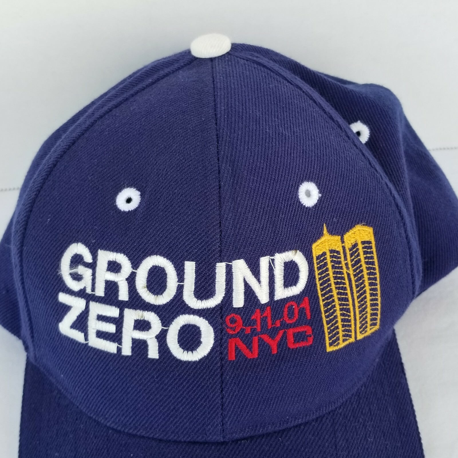 Ground Zero Hat 9/11/01 NYC Twin Towers 20% Wool Adju… - Gem