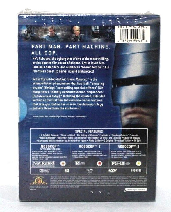 Robocop Trilogy Collection DVD 2004 3-Disc Set Brand New G1 27616909275 ...