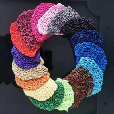 Women Mesh Hollow Cap Knitted Crochet Skull Beanie Hats Bonnet ...