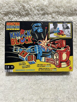 Rock ‘Em Sock ‘Em Robots Boxing Game with Manually Operated Red Rocker ...
