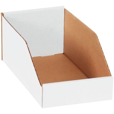 White Bin Boxes 6 x 12 x 4½" Cardboard Organizer 35 Ct. Box Bundle | eBay